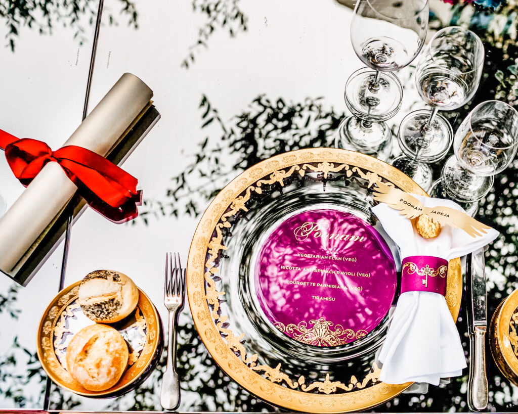 Bespoke Wedding Menu and Stationery - MarryMe by Amoretti